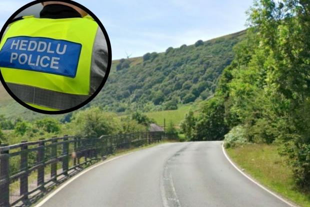 Police close off A4048 road after car crash halts traffic