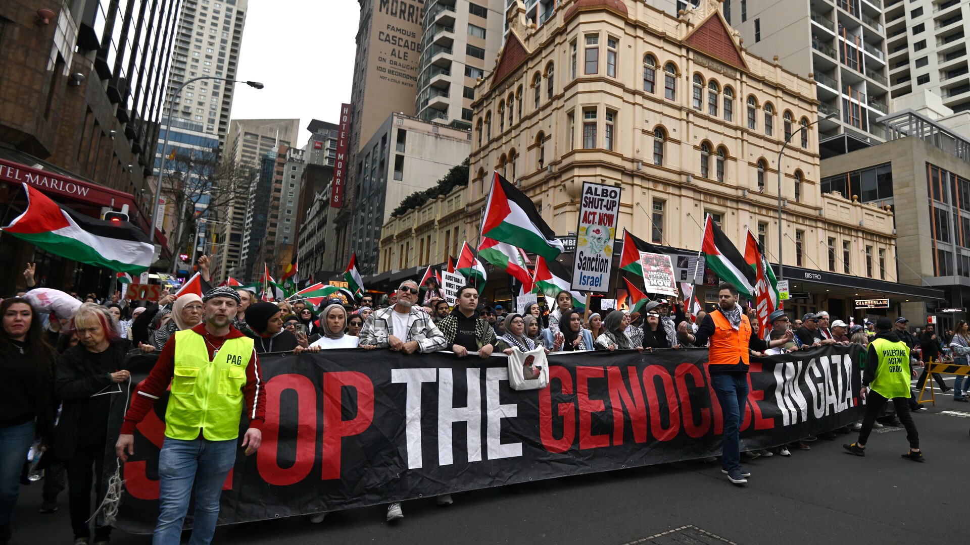 Pro-Palestine ‘joker’ protestors slammed for wanting to create chaos at ...