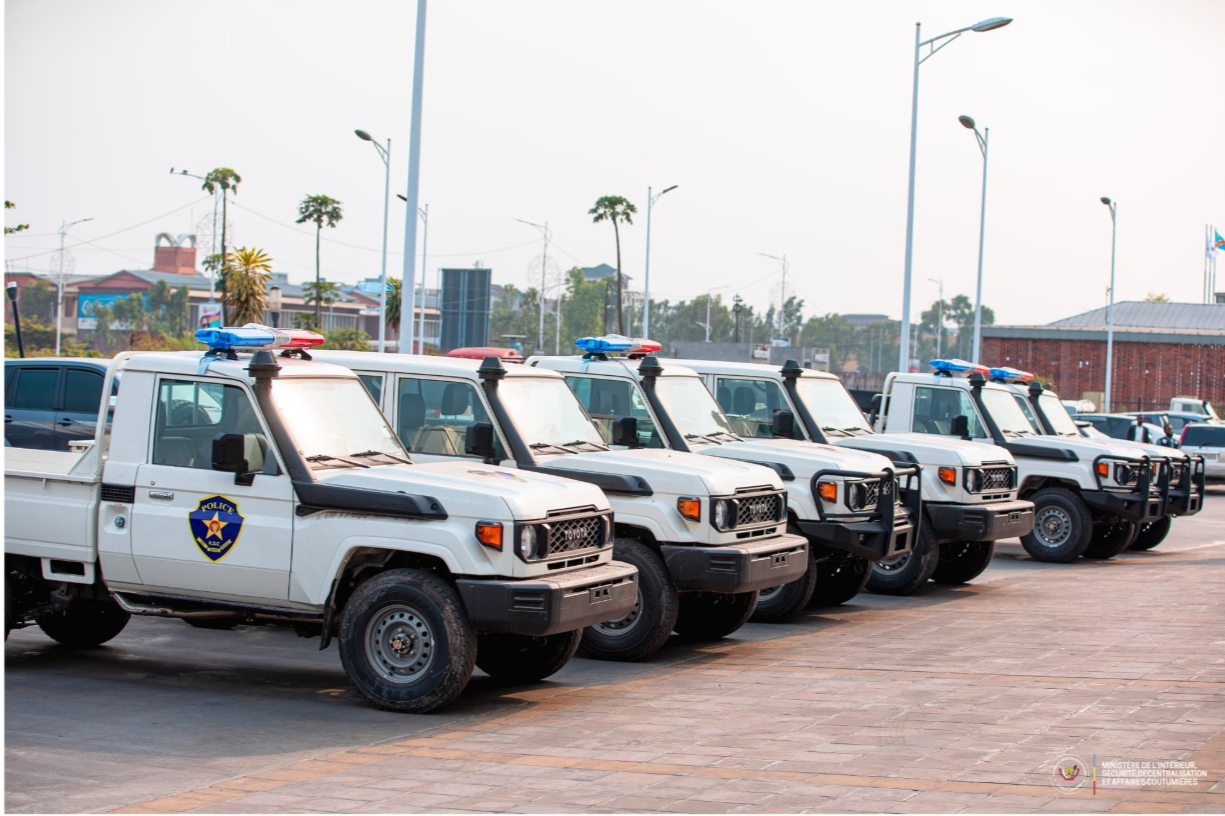 La RDC dote sa police de 96 véhicules neufs pour renforcer sa mobilité ...