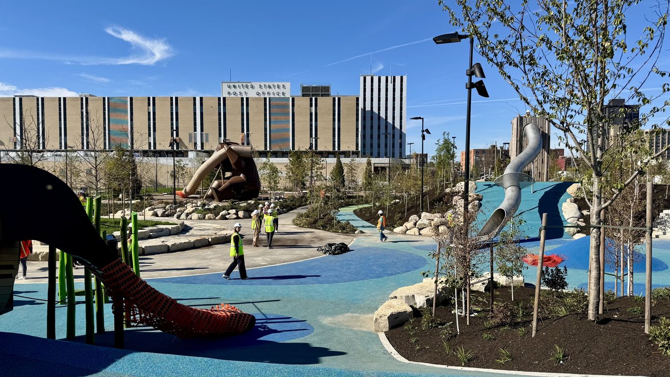 Get a sneak peek at Detroit's new riverfront park