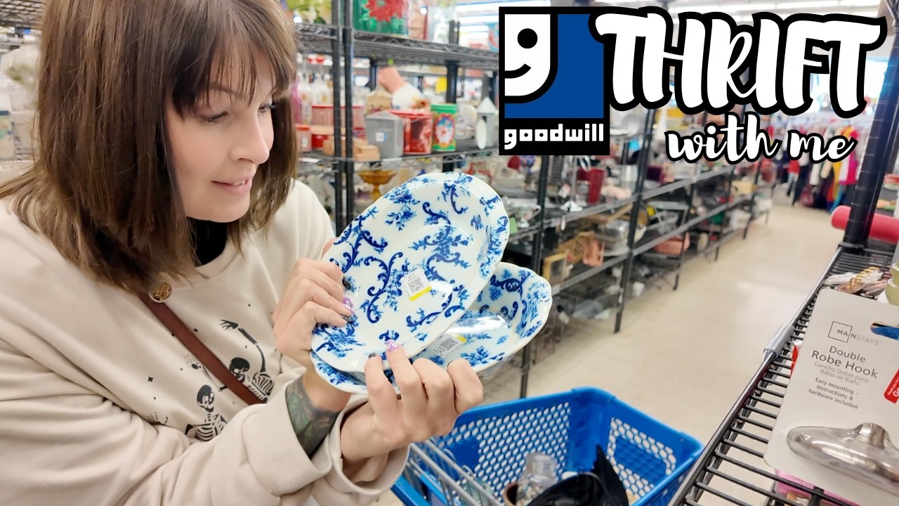 Goodwill shelves were packed with amazing resale finds