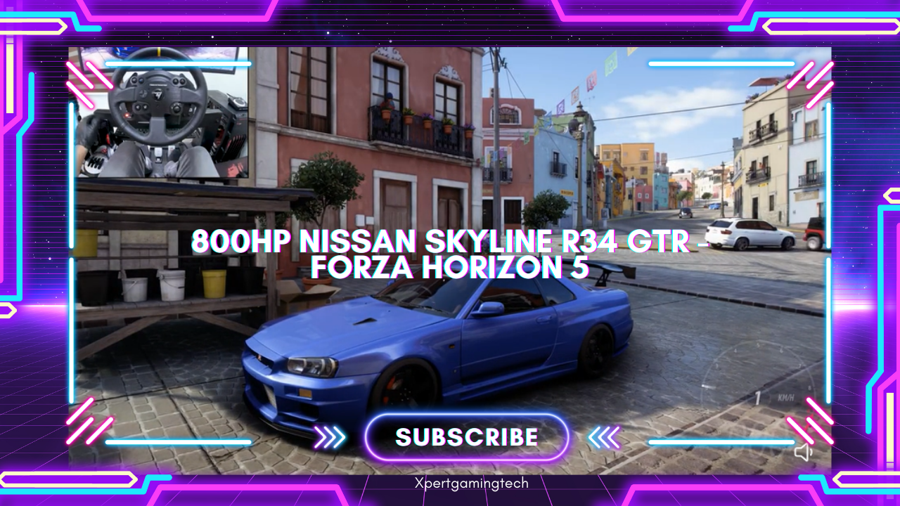 800HP Nissan Skyline R34 GTR | Forza Horizon 5 with Thrustmaster TX