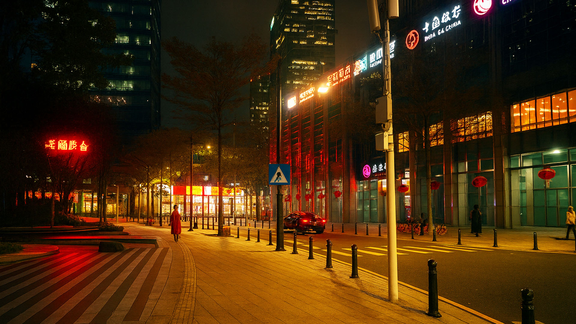 Quiet Night Stroll in Shenzhen – China 4K