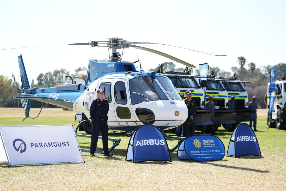 SAPS gets new helicopters and vehicles to help fight crime
