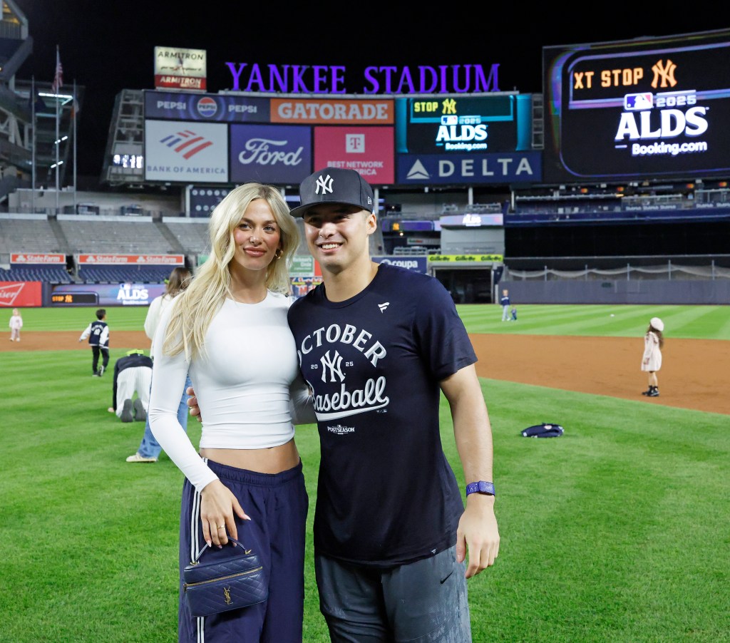 Anthony Volpe celebrates Yankees playoff breakout with girlfriend Elle ...