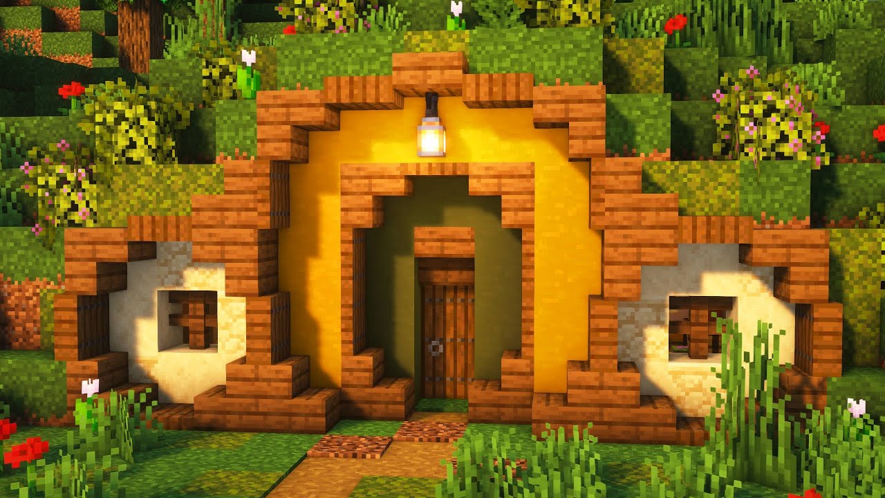 Hobbit Hole Survival Base Minecraft