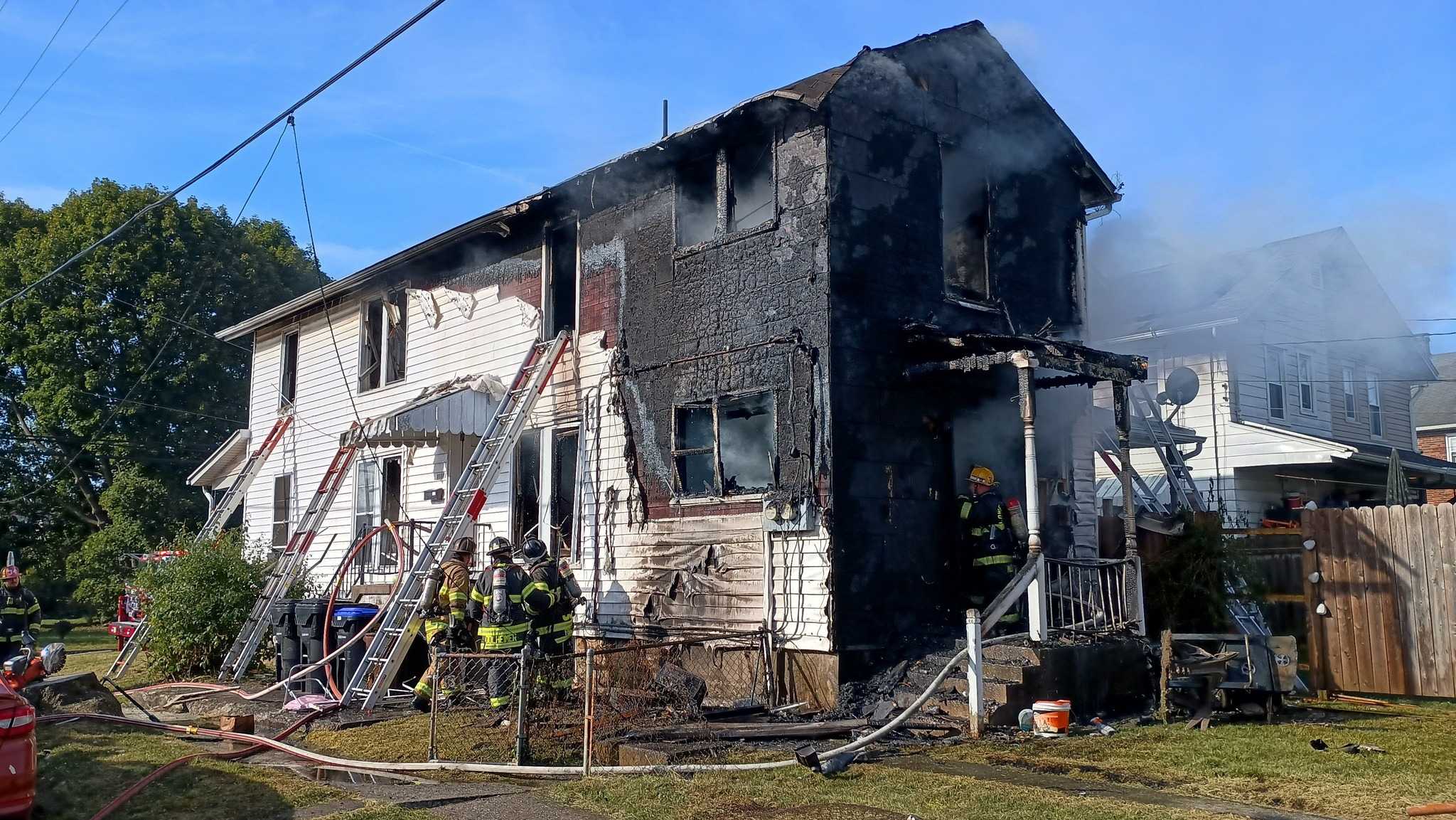 Fire crews battle morning blaze; Emergency crews on scene