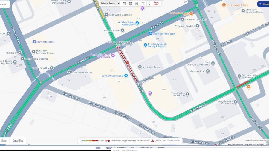 No injuries in overnight Fairmont partial building collapse