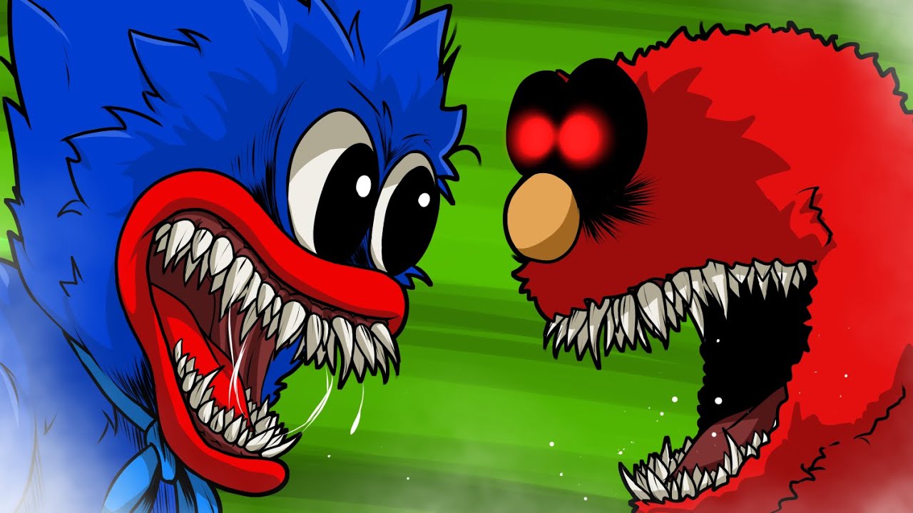 Elmo EXE vs Huggy Wuggy: Poppy Playtime Animation