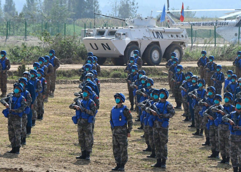 Map shows where China sends troops on UN missions