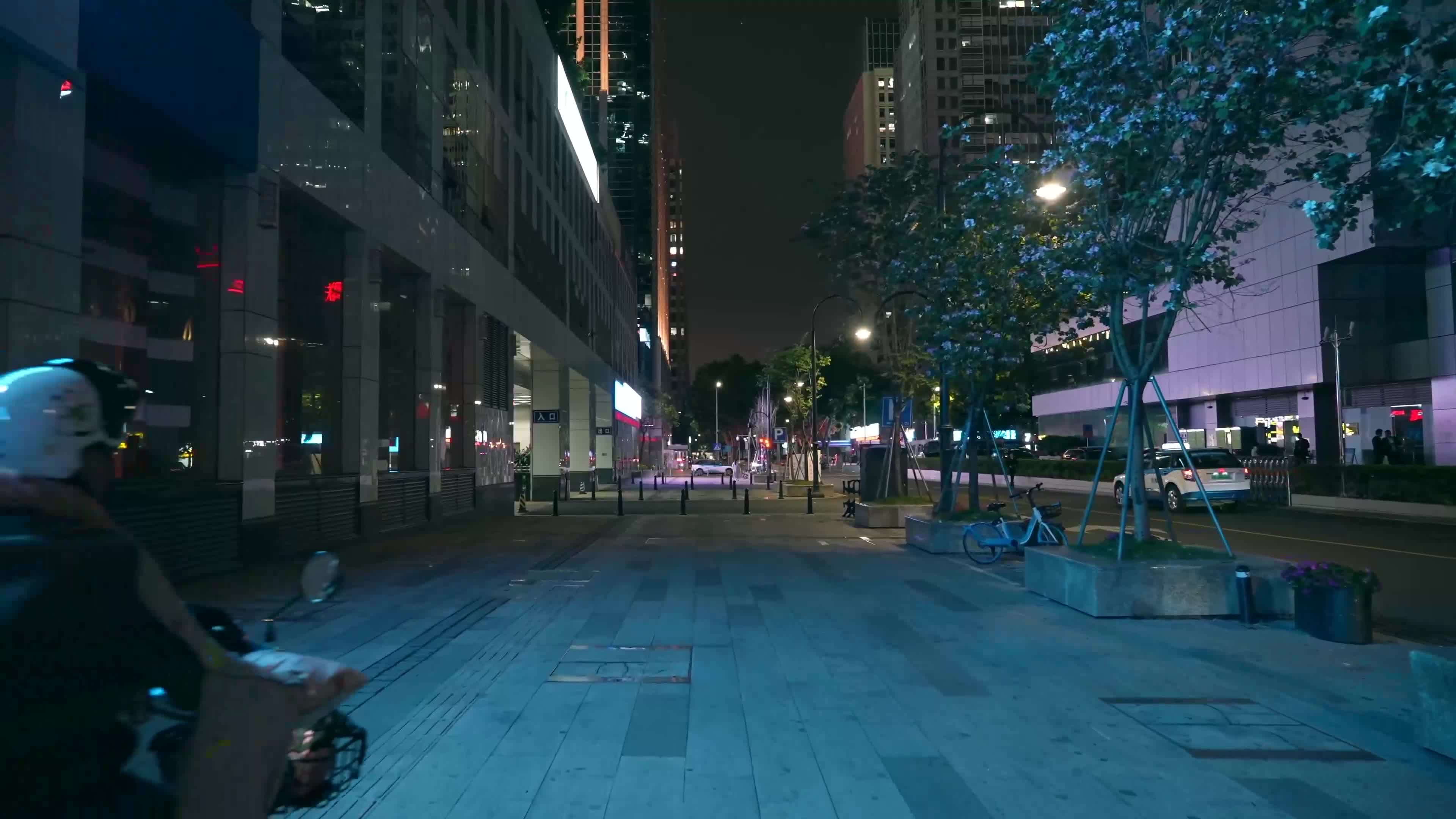 Evening Walk Along Shenzhen Roads – China 4K