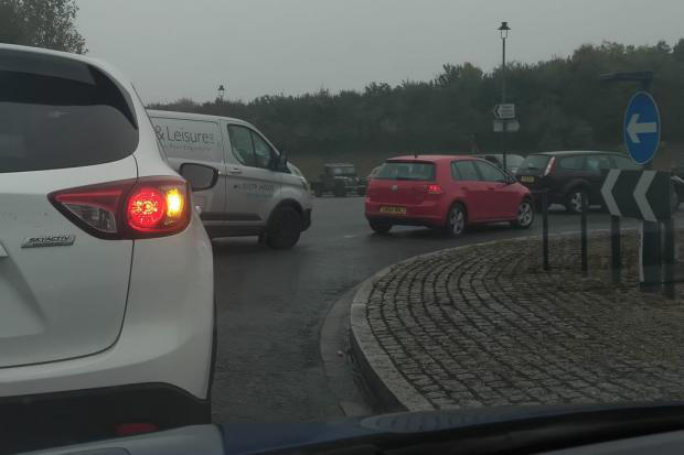 Traffic 'at a standstill' as temporary lights cause chaos