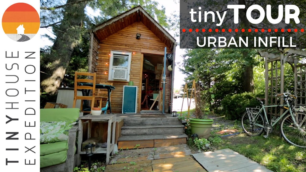 Urban tiny house, home to a community builder