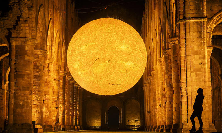 Let there be light! Ruins of Fountains Abbey are lit up by sun ...