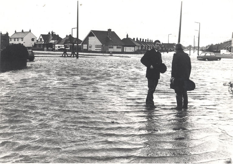 The story of the 1977 floods which ripped a seawall down and battered ...