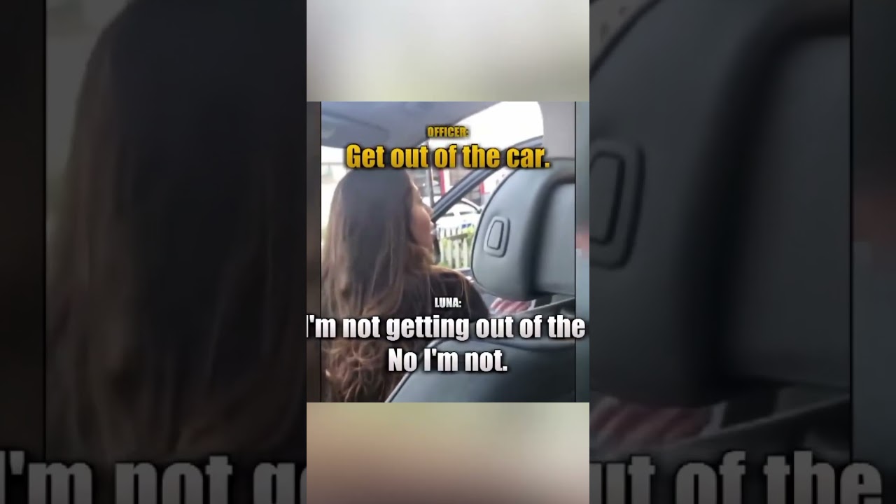 The incident when a woman was removed from her car by police