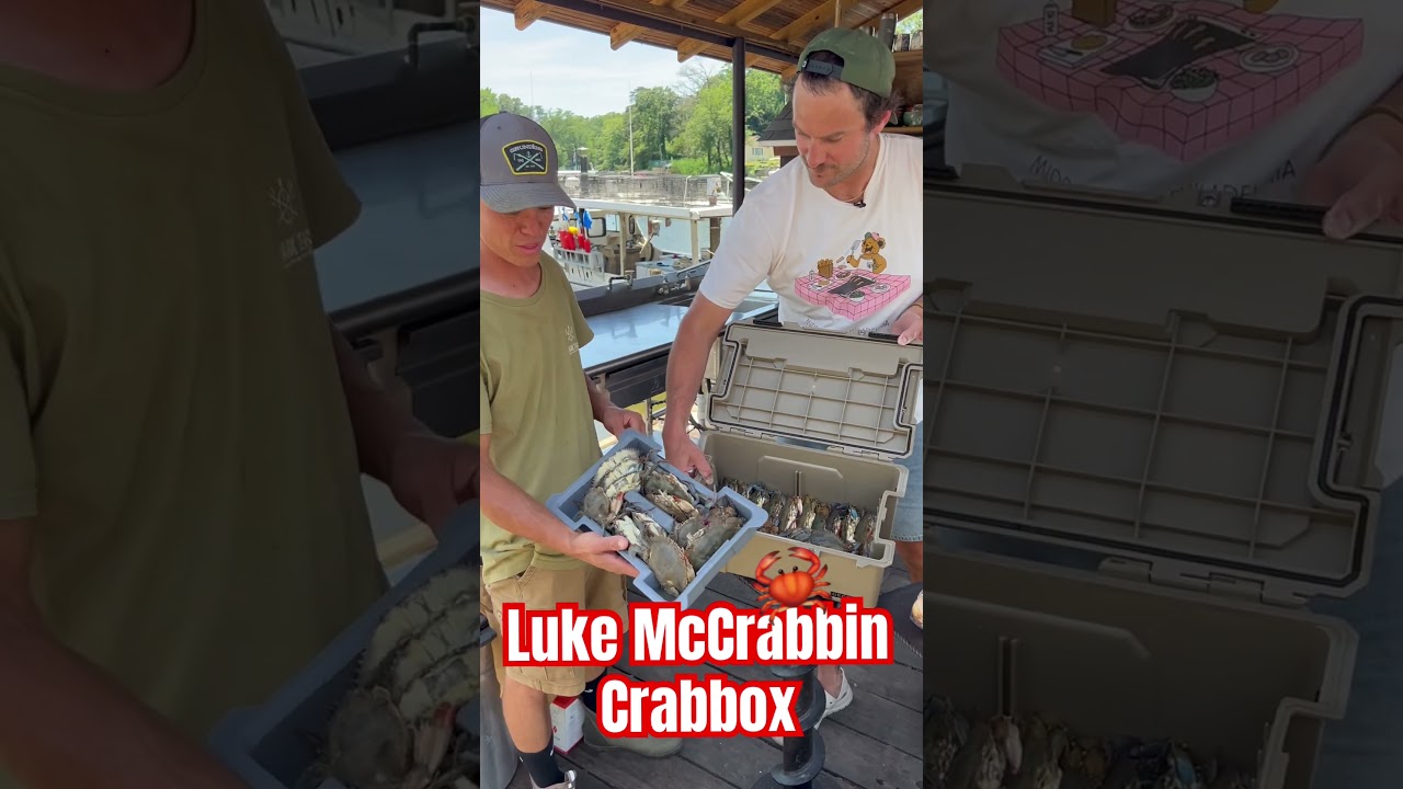 Using deck boxes for crabs with crabber Luke McFadden