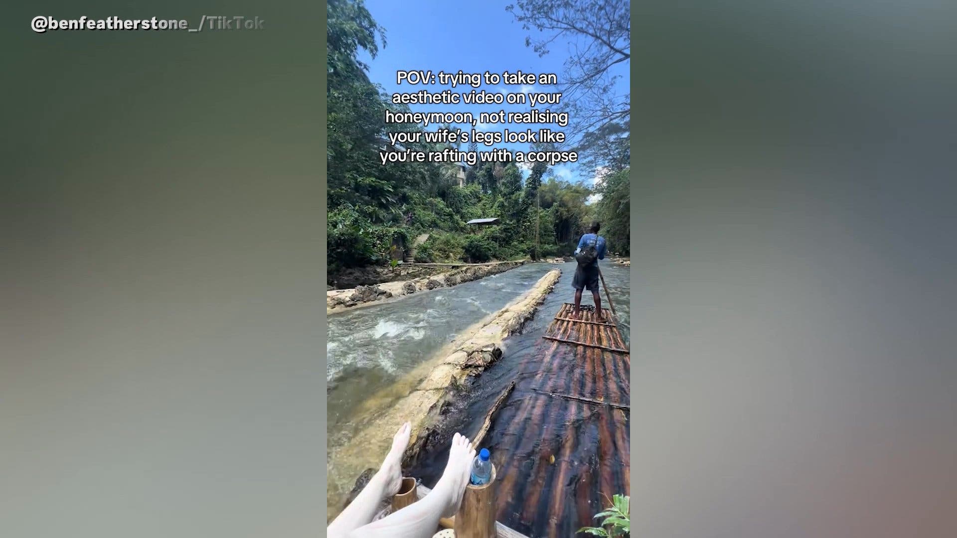 Man Takes ‘Aesthetic’ Video On Honeymoon, Then Notices Something
