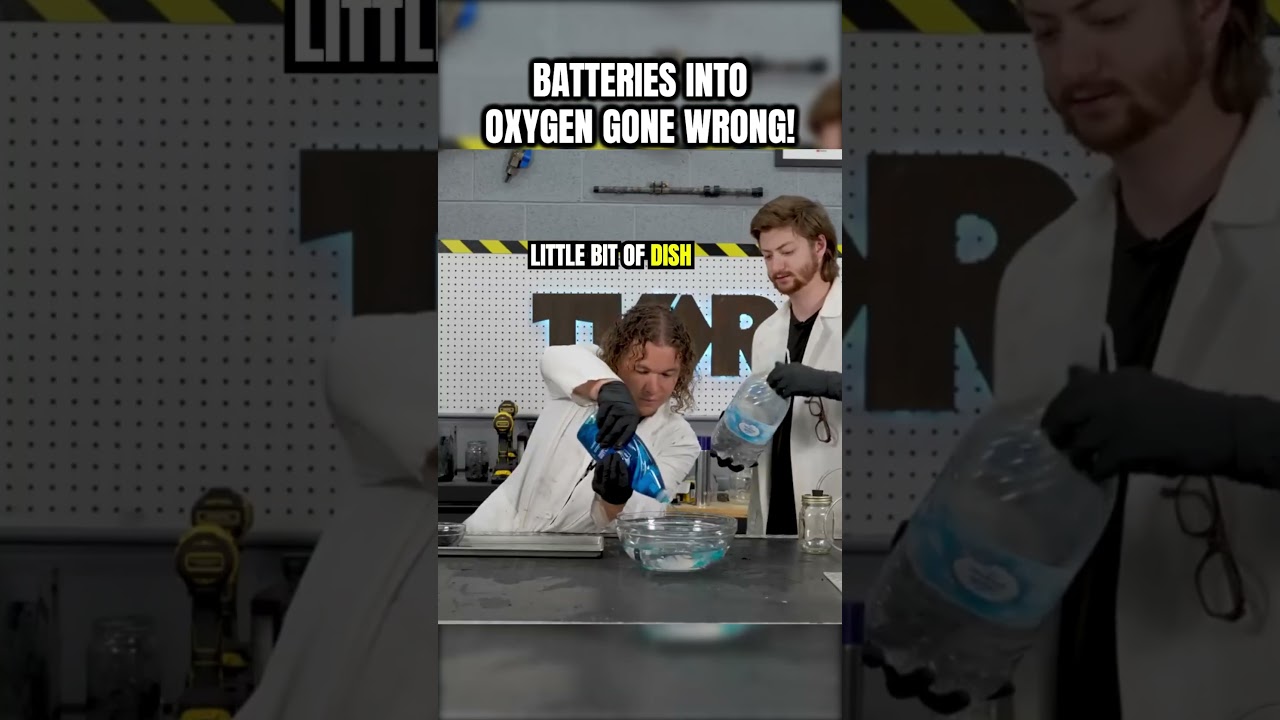 Battery chemistry experiment unexpectedly releases oxygen