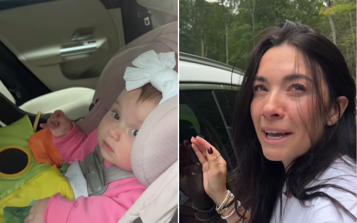 Moment Panicked Mom Realizes Baby Is Locked in the Car–With the Keys Inside