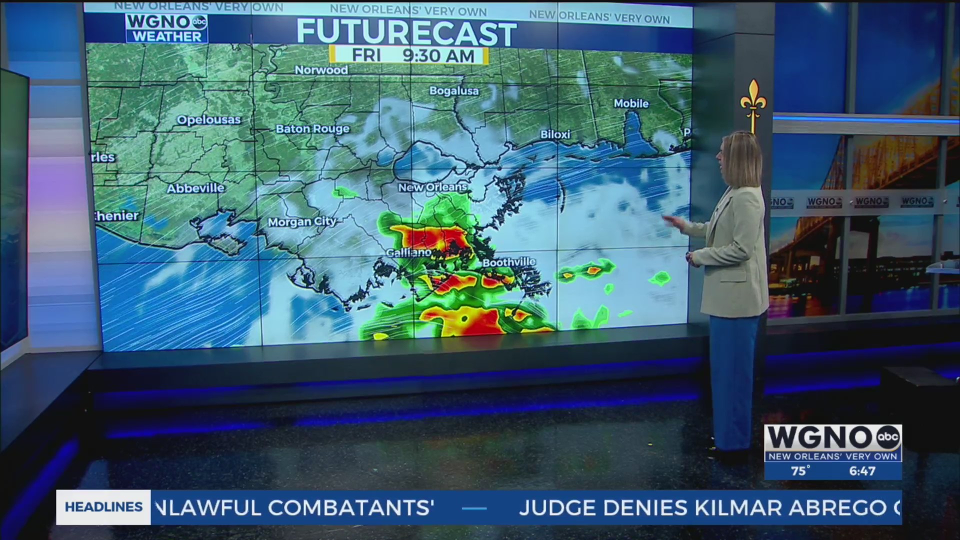 Rainfall timing and placement for the weekend