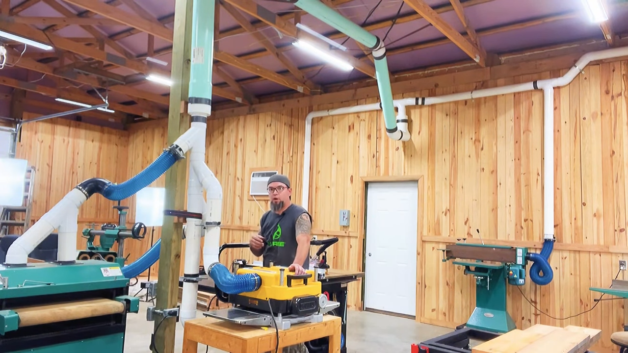 How to Run a Whole Shop Dust Collection on One Old Collector