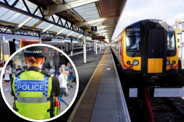 Police deal with railway incident