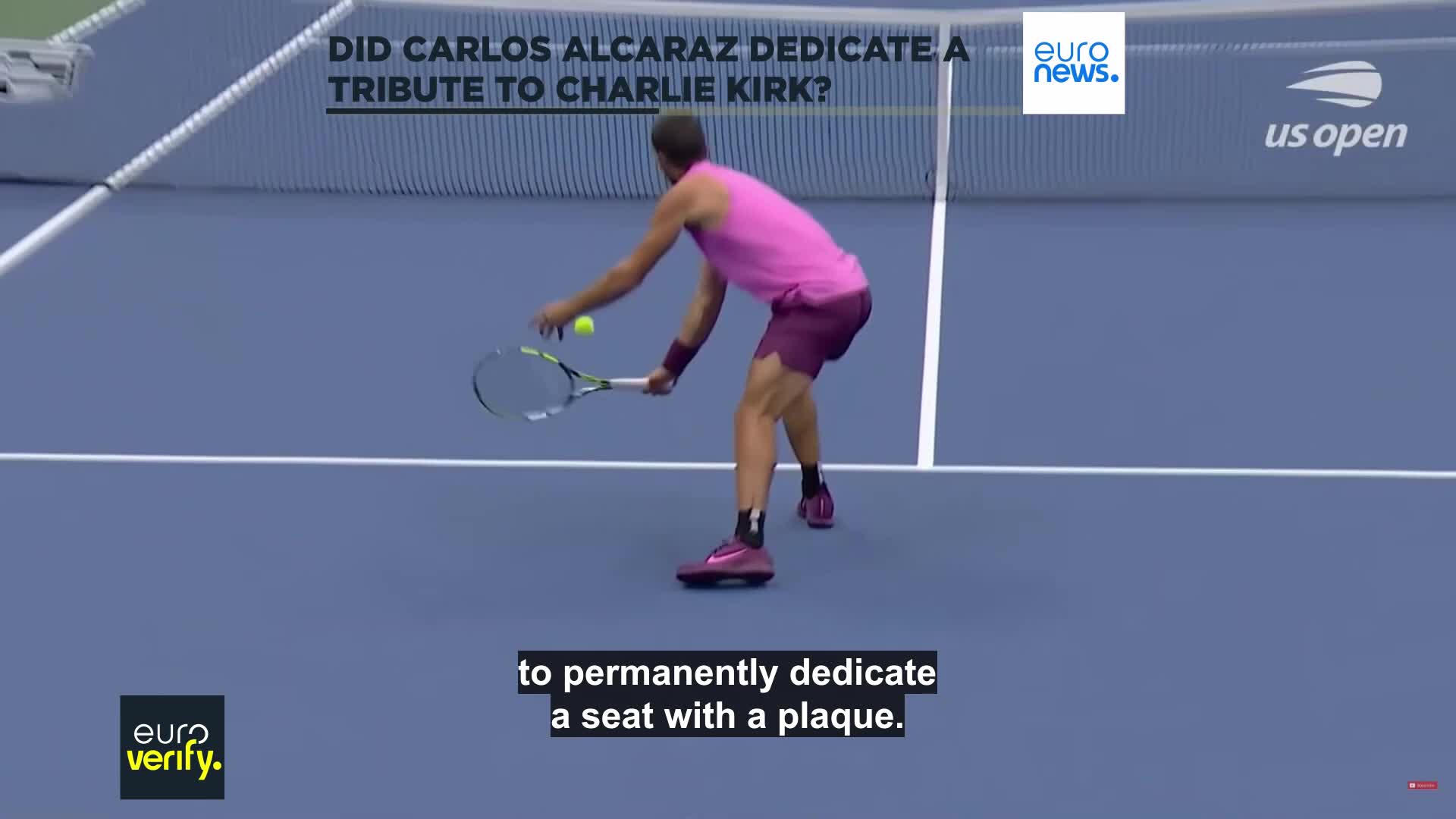 Did Carlos Alcaraz dedicate an empty seat and golden plaque to Charlie ...