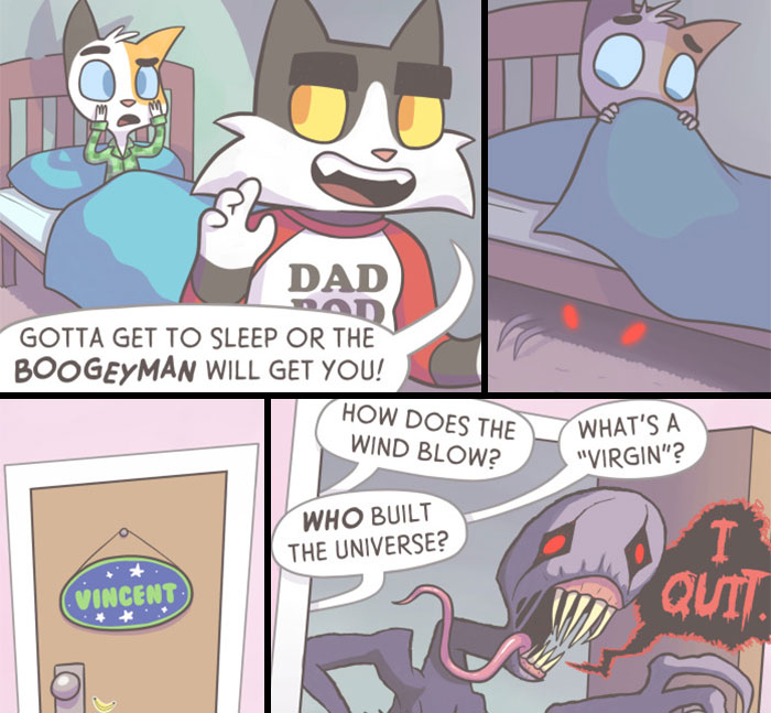 My Parenting Experience In 27 Comics With A Feline Twist (New Pics)