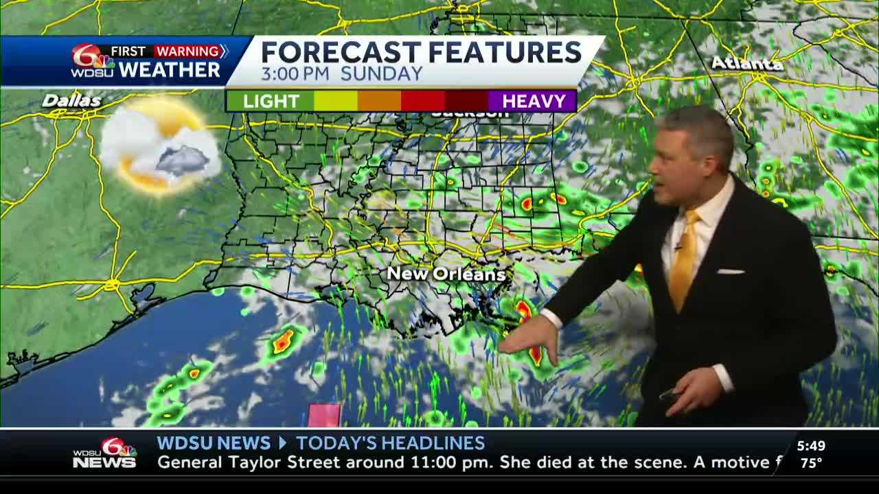 Rain chances, temps, and two areas of possible tropical formation