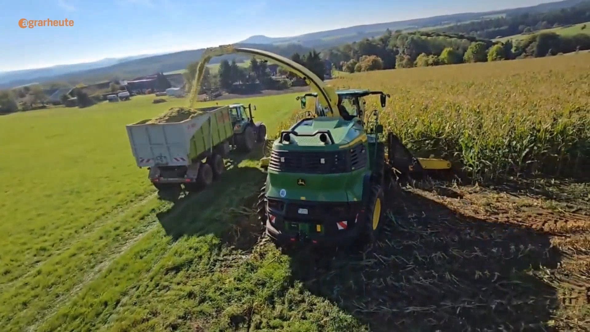 Landwirt Bützler: Maishäckseln mit dem F9 1000 von John Deere