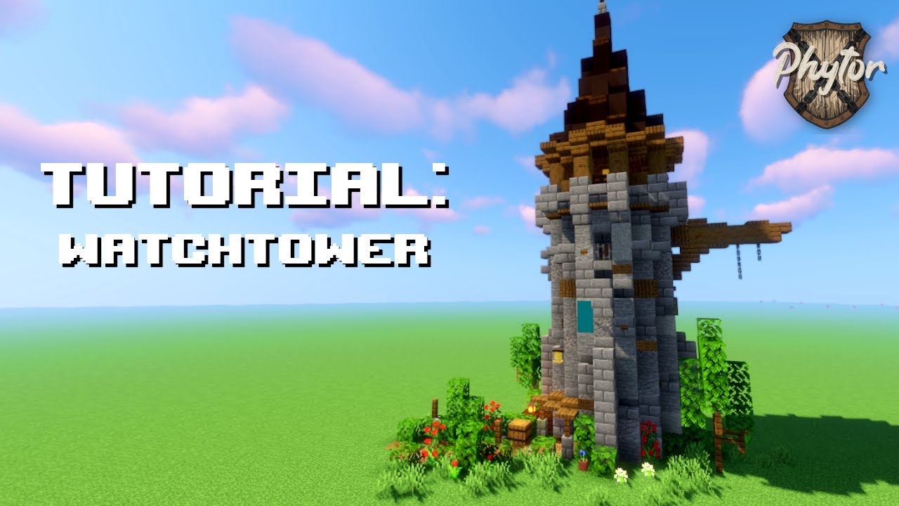 Minecraft Tutorial: How to Build a Medieval Watchtower