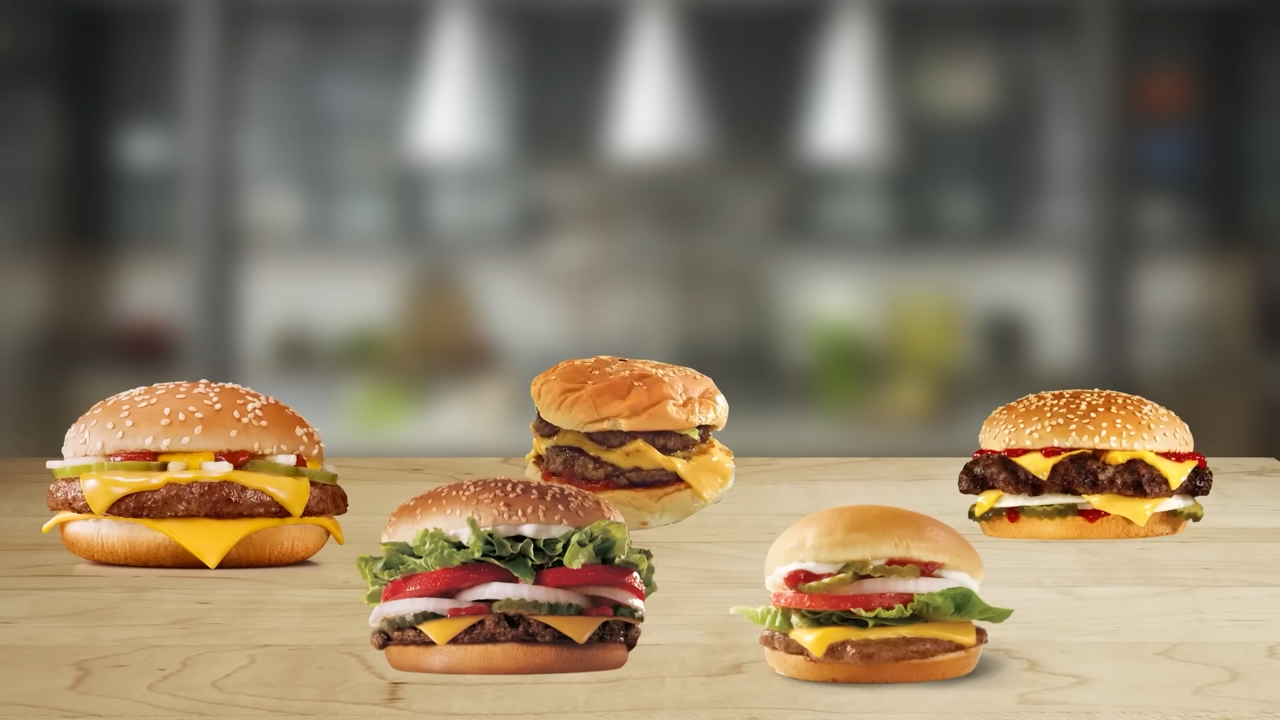 How Every Fast Food Burger Looks When Merged Into One