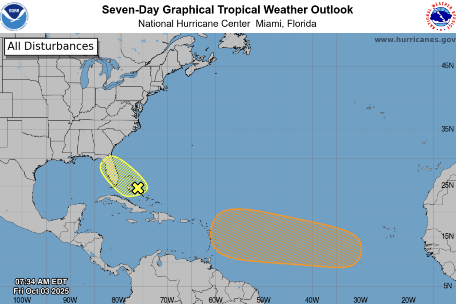 The National Hurricane Center is tracking 2 new disturbances in the ...