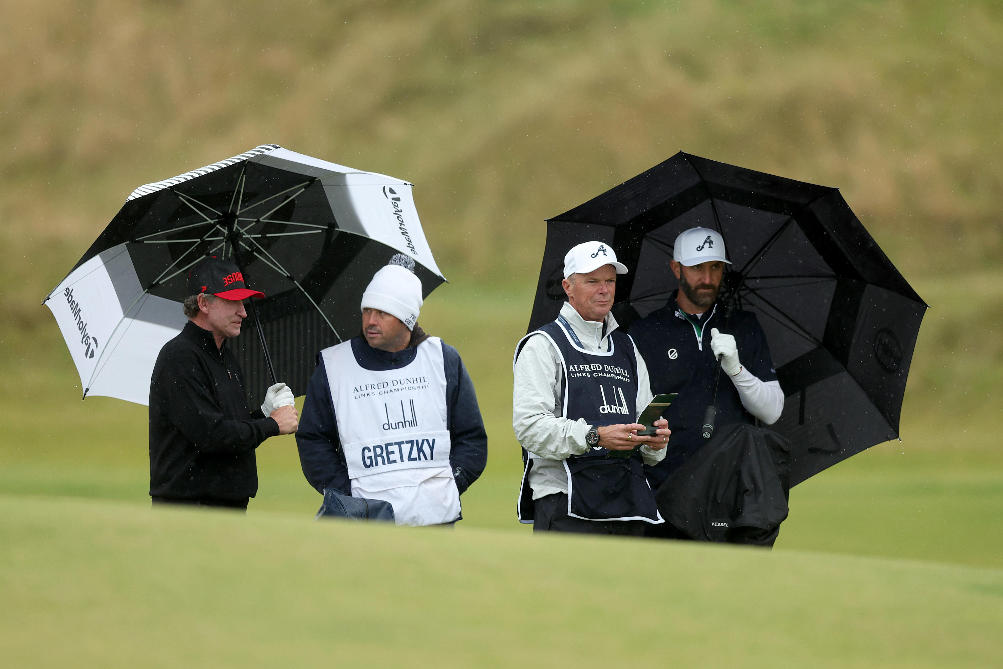 Dustin Johnson thinks he's long, comes up well short as winds, rain ...