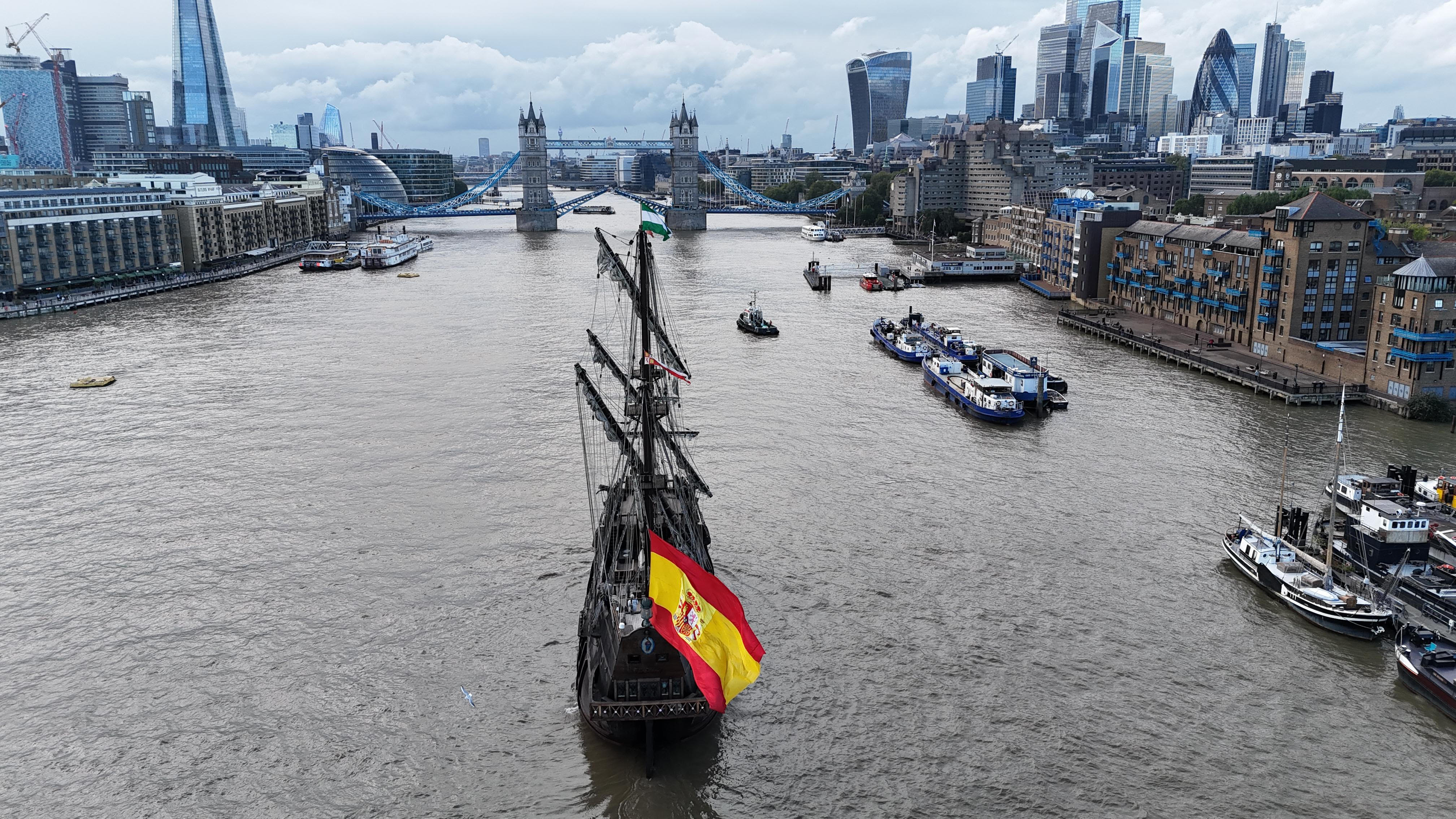 Galeón Andalucía ship faces closure in Liverpool due to Storm Amy warning