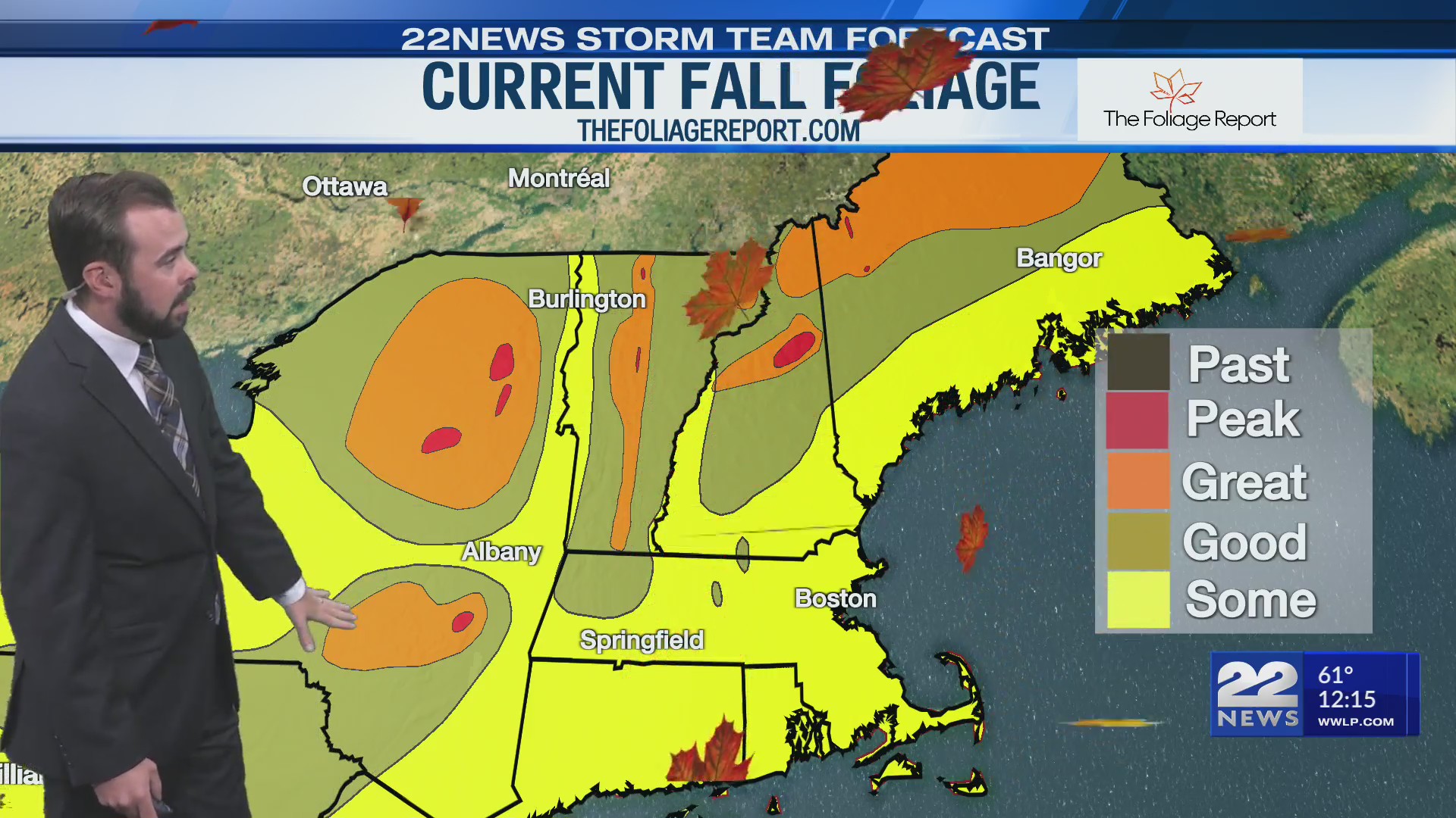 Current Fall Foliage in New England