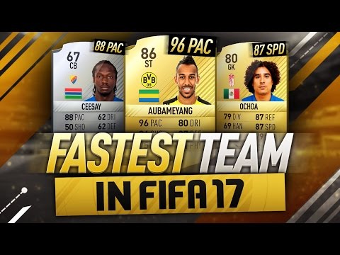 Fastest team in FIFA 17!