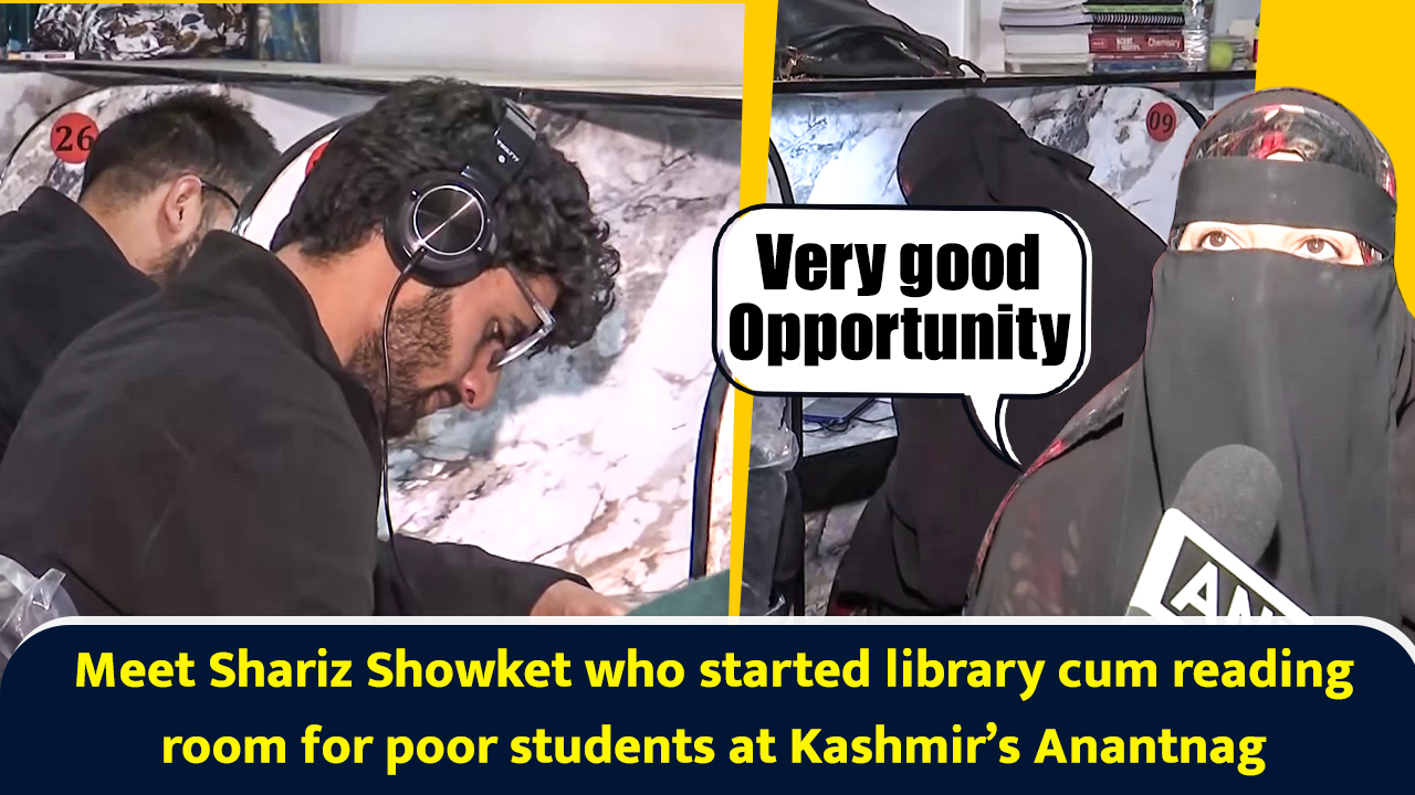 Meet Shariz Showket who started library cum reading room for poor ...