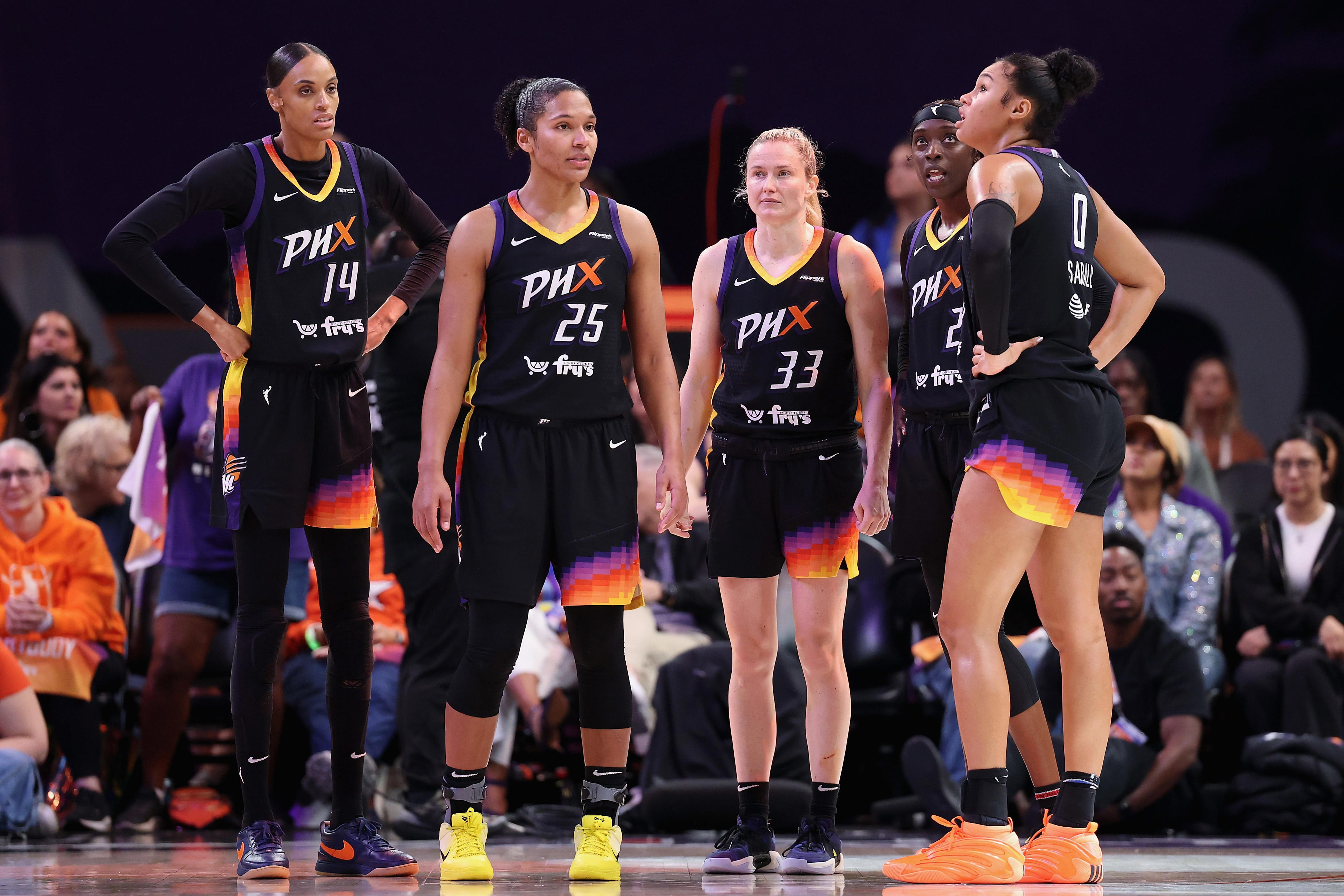 Projected Mercury lineup in the 2025 WNBA Finals