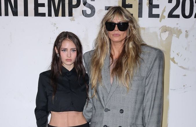 Heidi Klum ose la transparence, Leni le chic noir : le duo mère fille ...