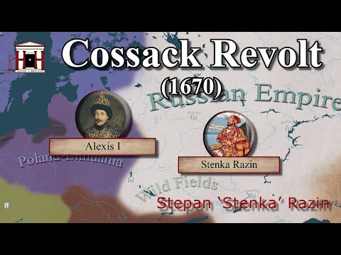 Stenka Razin's great 1670 Cossack revolt against the Russian Empire