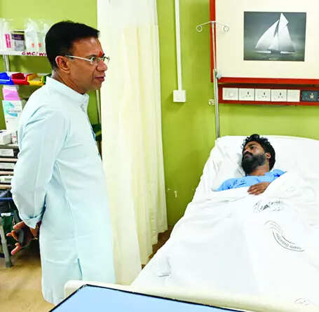 Rane meets Rama, says docs will give his health update
