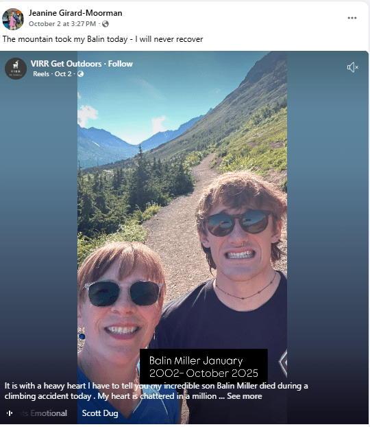 Climbing Star Balin Miller, 23, Dies After Fall From Yosemite's El Capitan