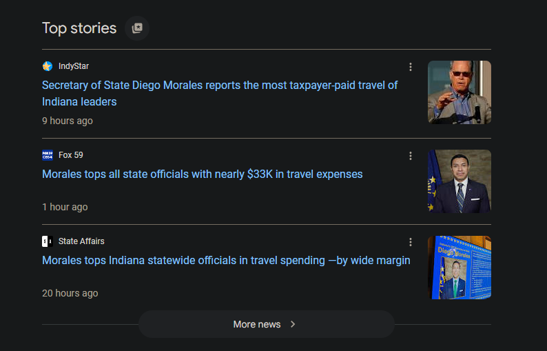 How to make FOX59 a preferred source on Google