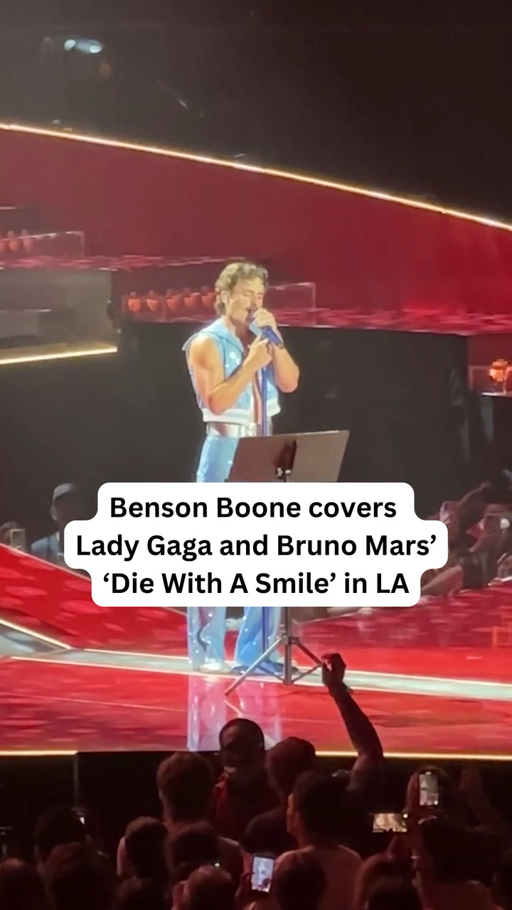 Benson Boone Covers Lady Gaga and Bruno Mars’ ‘Die With a Smile’ in LA