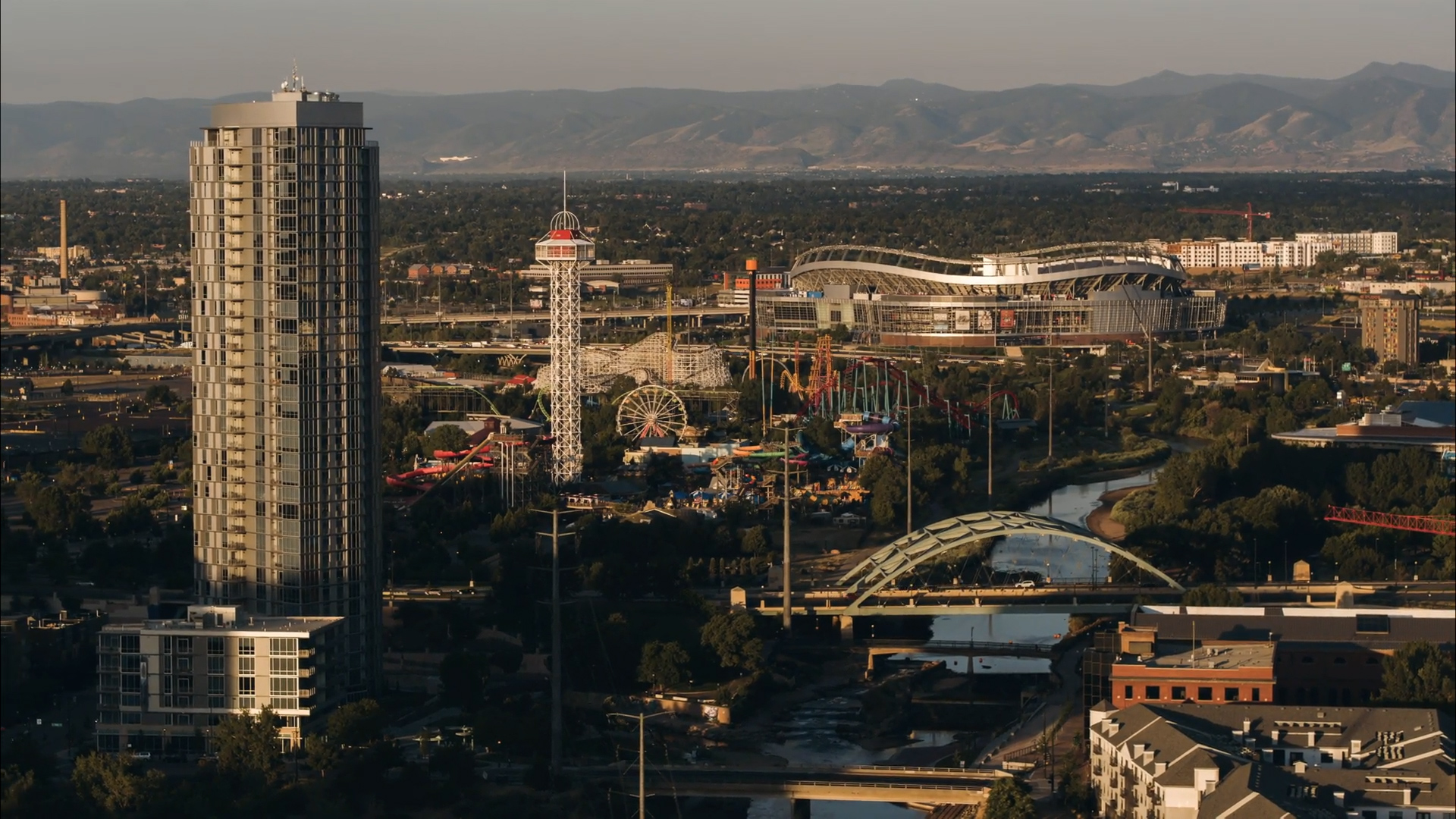 North American cities by drone