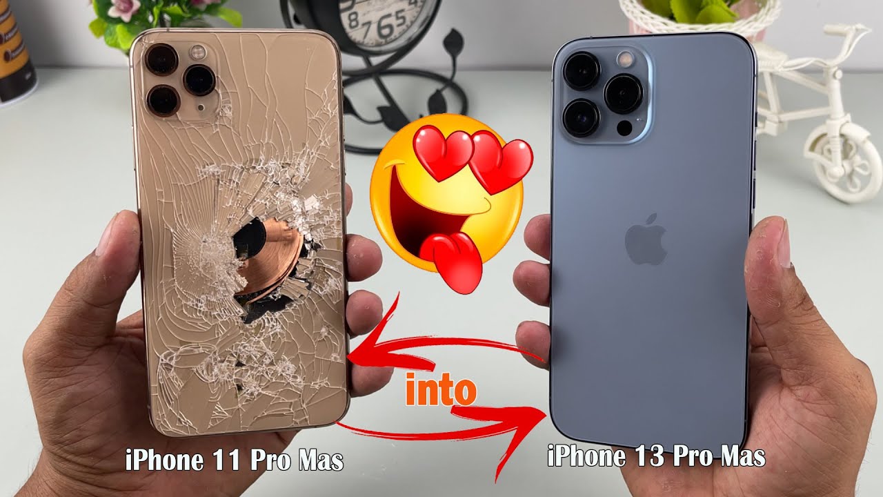 From destroyed iPhone 11 Pro Max to iPhone 13 Pro Max!