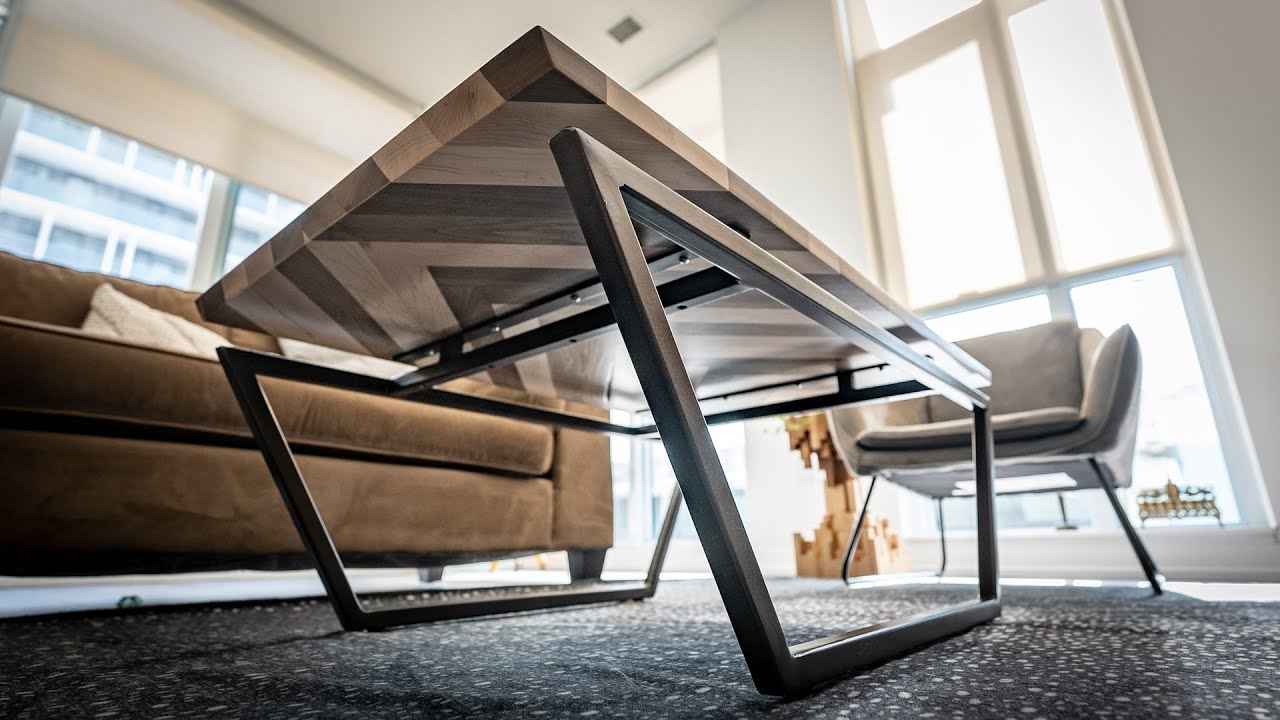 Watch me transform my herringbone table!