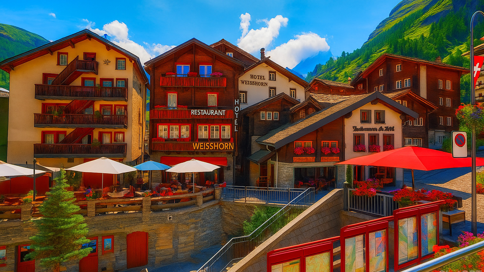Zermatt Switzerland – Summer Walk in the Alps (4K)